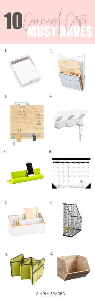 10 COMMAND CENTER MUST-HAVES - Simply Spaced | Professional Home ...